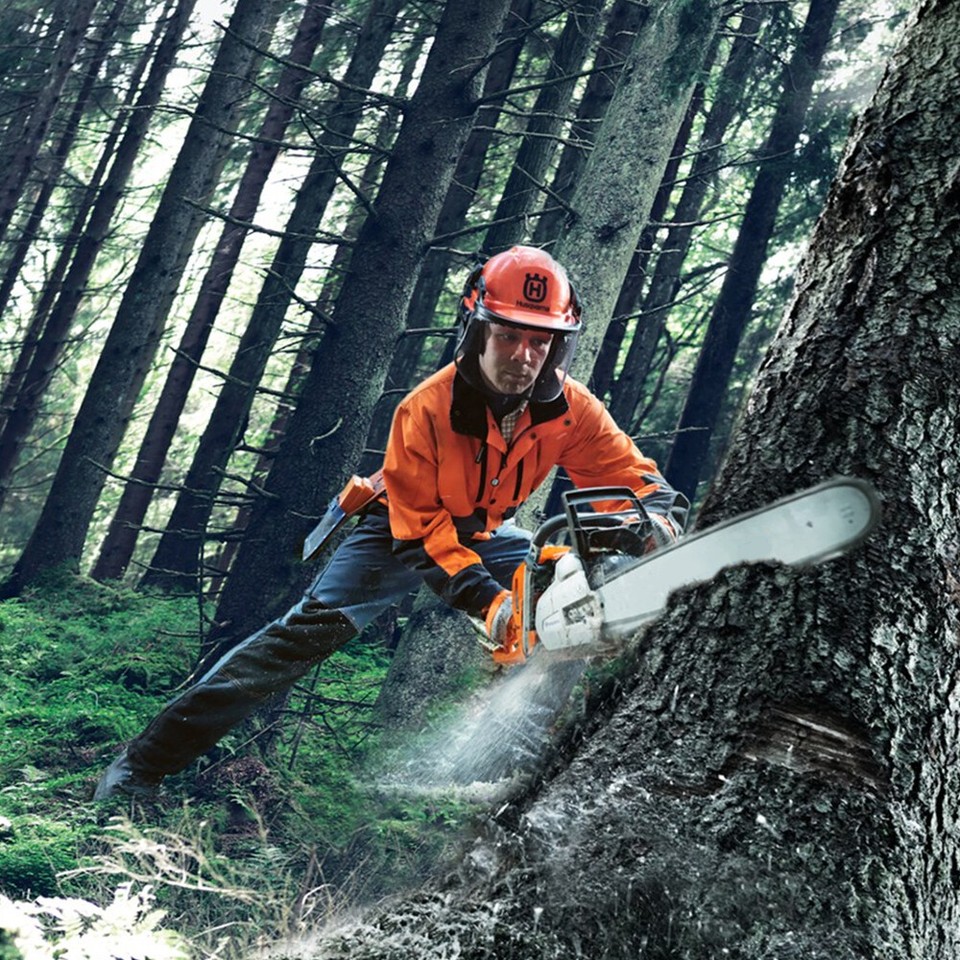 52CC 20 in Gasoline Chainsaw Powered Wood Cutting Engine Gas Crankcase ...