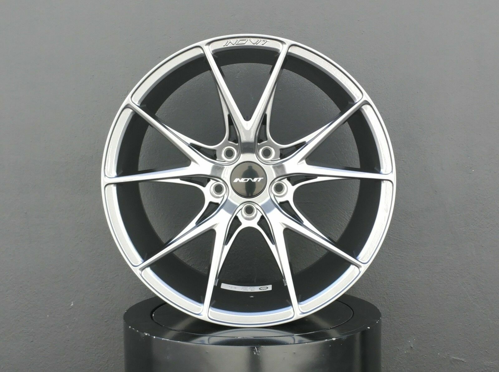 19" INOVIT SPEED Wheels Gunmetal Staggered Size 19x8.5 19x9.5 inch PCD ...
