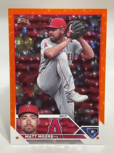 2023 Topps Update MATT MOORE Angels #US274 Orange Foilboard 174/299 | eBay
