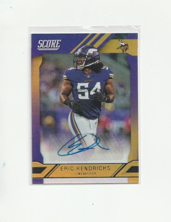 2019 Panini Score Eric Kendricks Autograph Minnnesota Vikings D997 | eBay