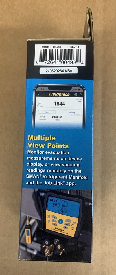 FIELDPIECE WIRELESS VACUUM GAUGE MG44 | eBay