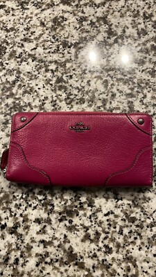 Coach Plum Fuchsia Wallet NEW | eBay