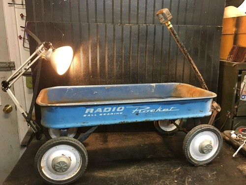 Radio Rocket Wagon - Vintage - Rare Blue Color - Rare Mid Century Toy ...