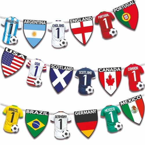 2026 Football Bunting For World Cup Party Decoration 2x2.5m Flags ...