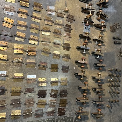 Yale Stanley Antique Brass Door Lot 1920s original hardware complete ...