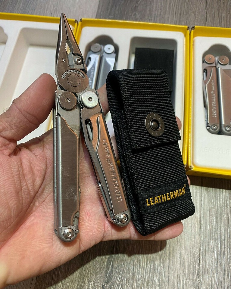 Leatherman Wave Plus Multi-Tool 17 Function MPT 832531 Stainless Steel W Sheath | eBay