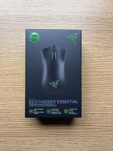 Razer Deathadder Essential Ergonomic Wired Gaming Mouse BOX/STICKERS ...