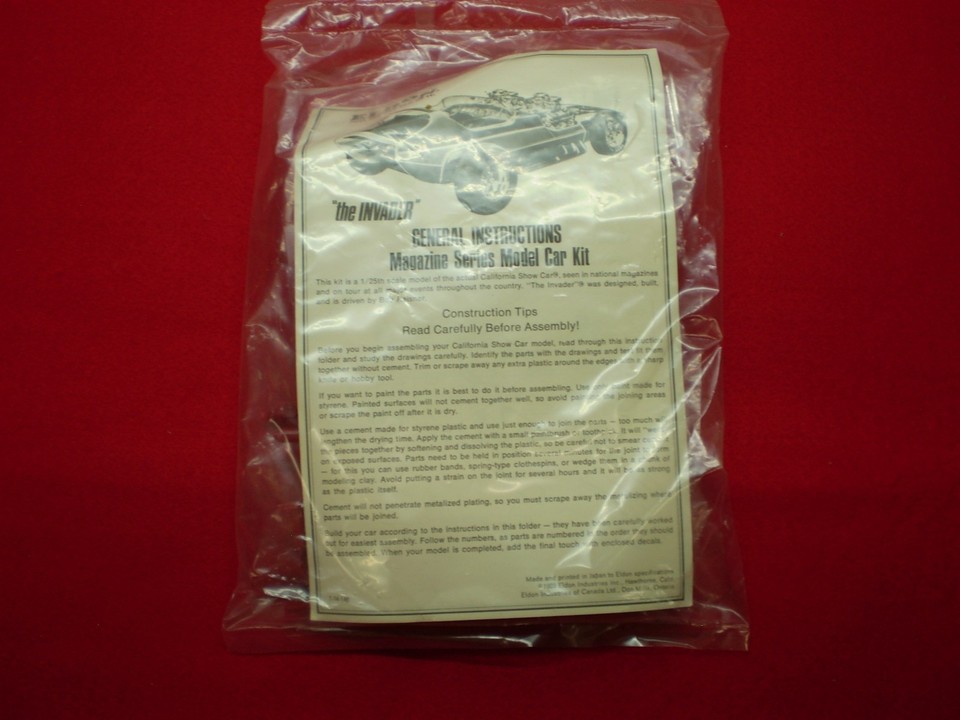 Oringinal Eldon The Invader Show Car Model kit #9450 | eBay