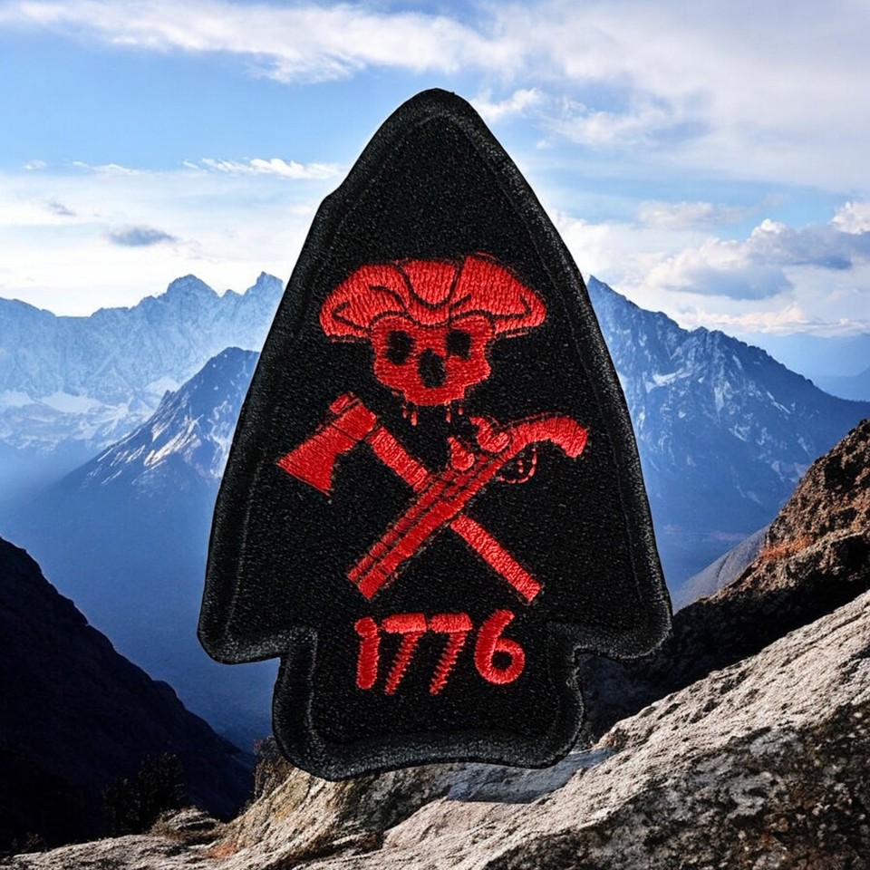 1776 Patriot American Morale Arrowhead Embroidery Patch Multi Sizes 2. ...