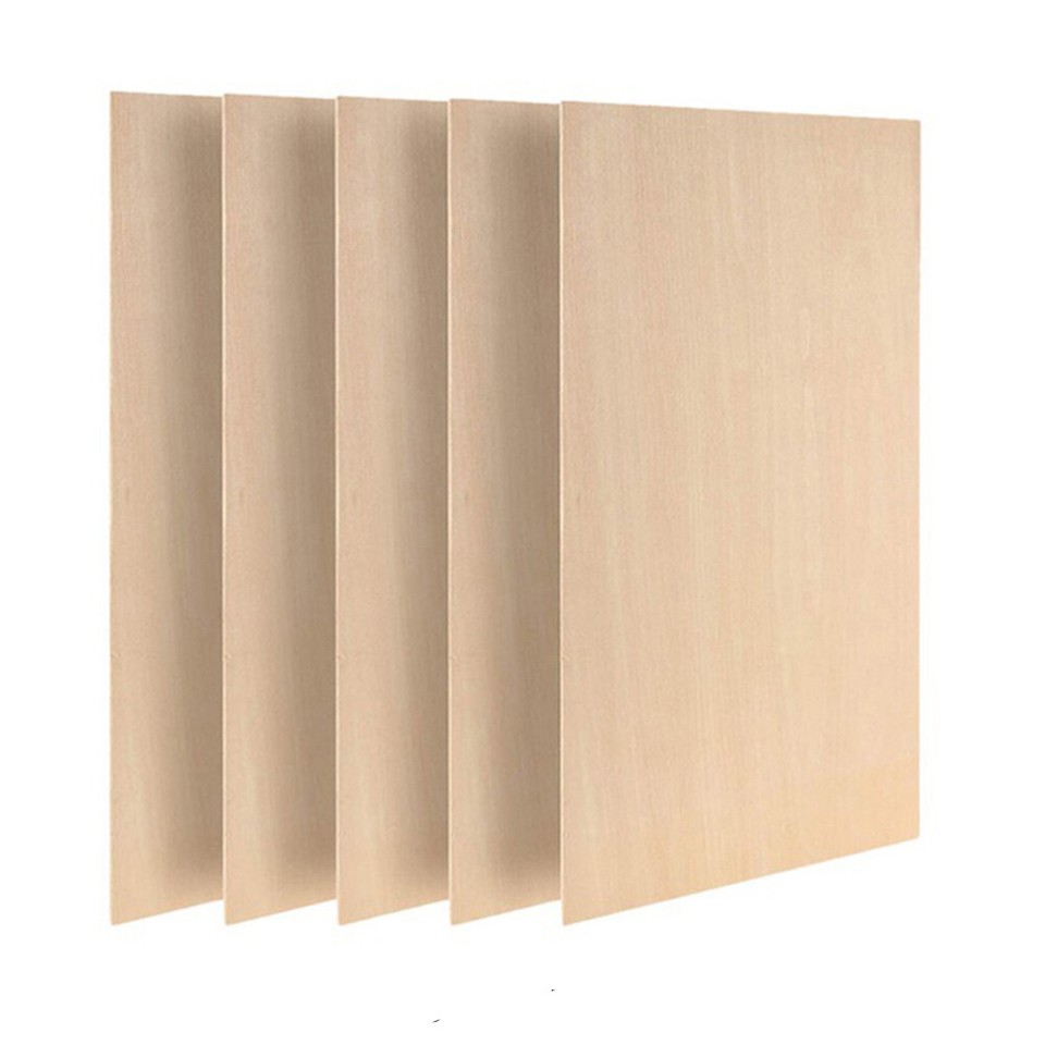5PC Multi Size Basswood Wood Sheets ply Plate Board Woodworking Timber ...