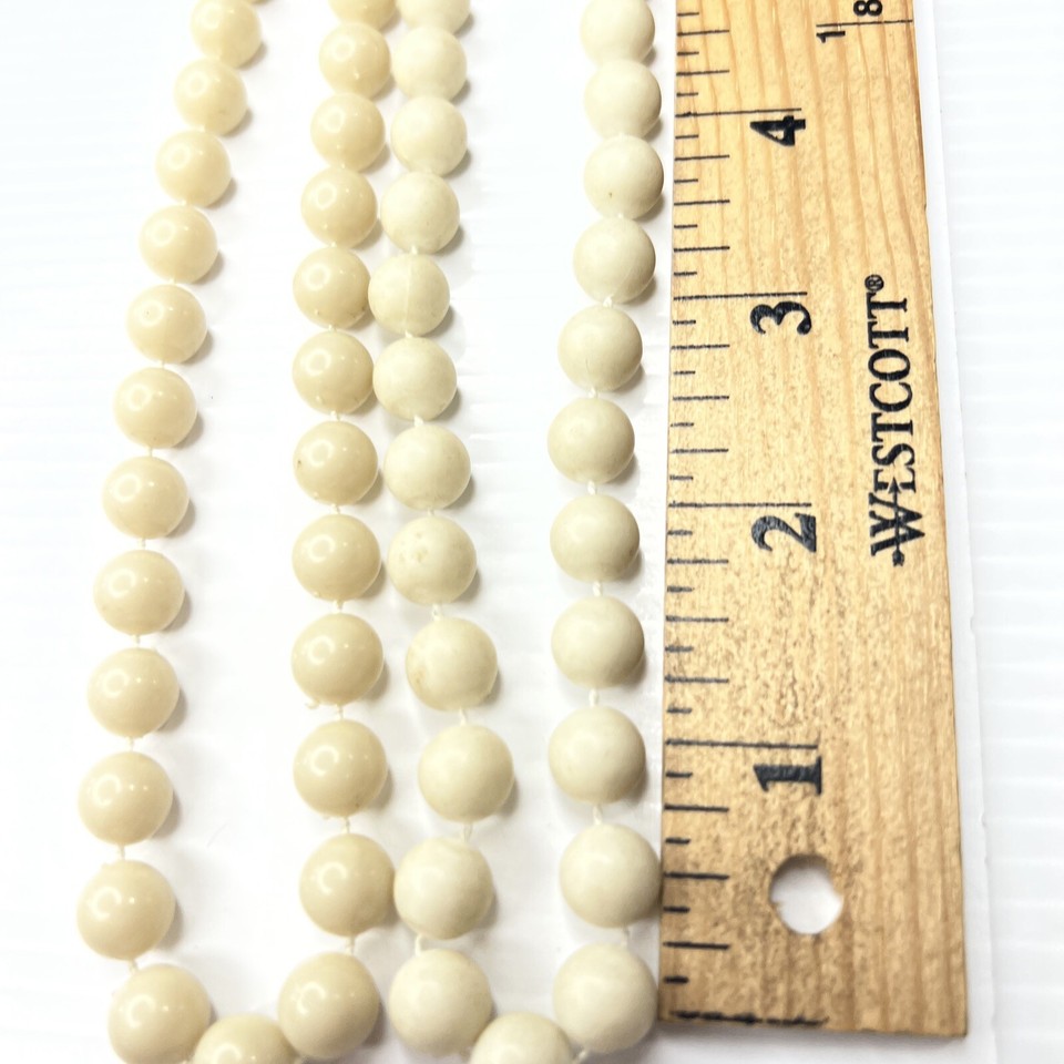 H3 Lot Taupe Beige Resin Beaded Boho Hippie 60s 70s Mcm mod retro ...