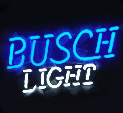 BUSCH LIGHT Neon Sign Light Bistro Bar Pub Wall Decor Nightlight ...