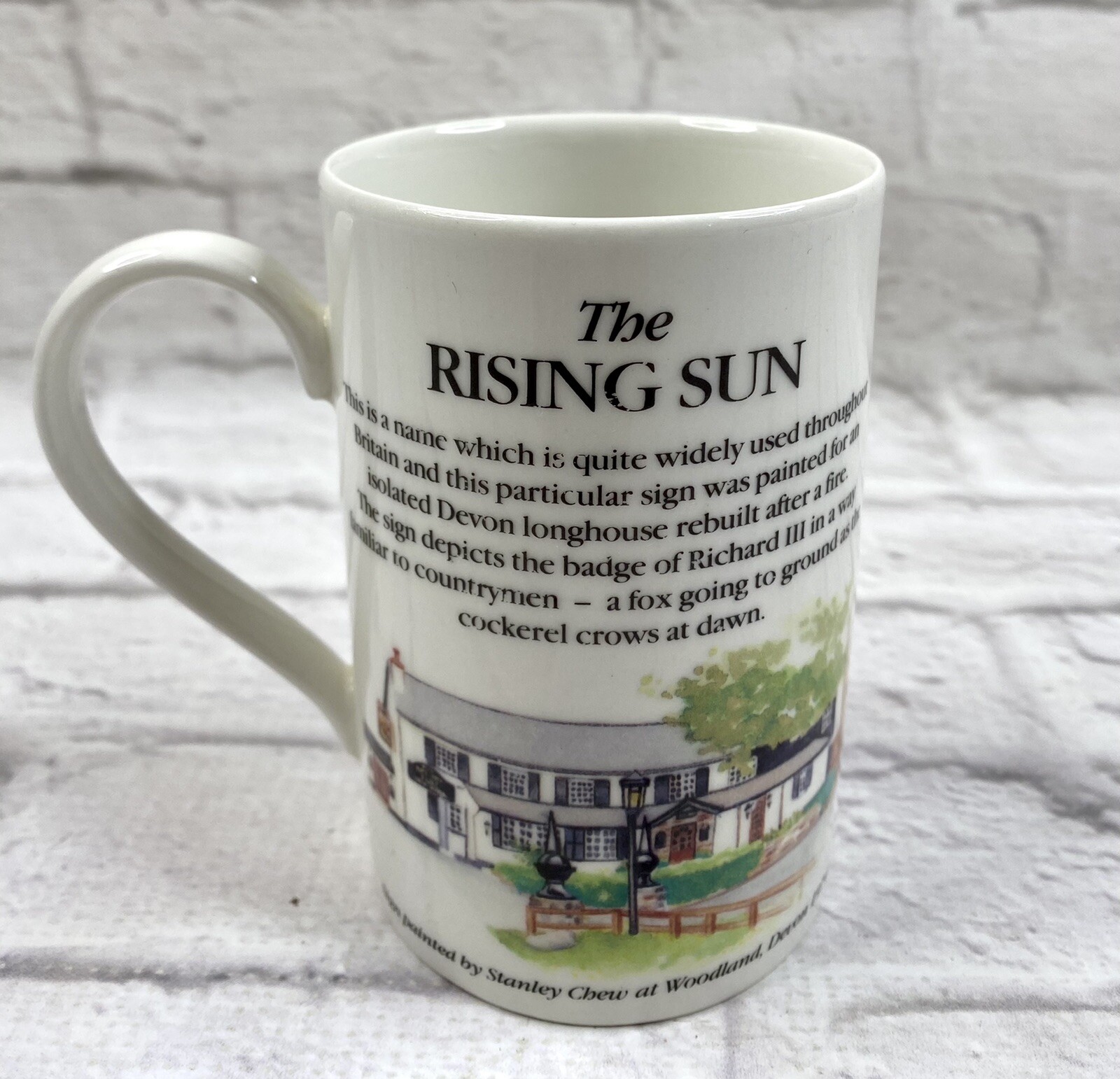 Rising Sun Dunoon Mug Fox and Rooster Stanley Chews Art Made in England ...