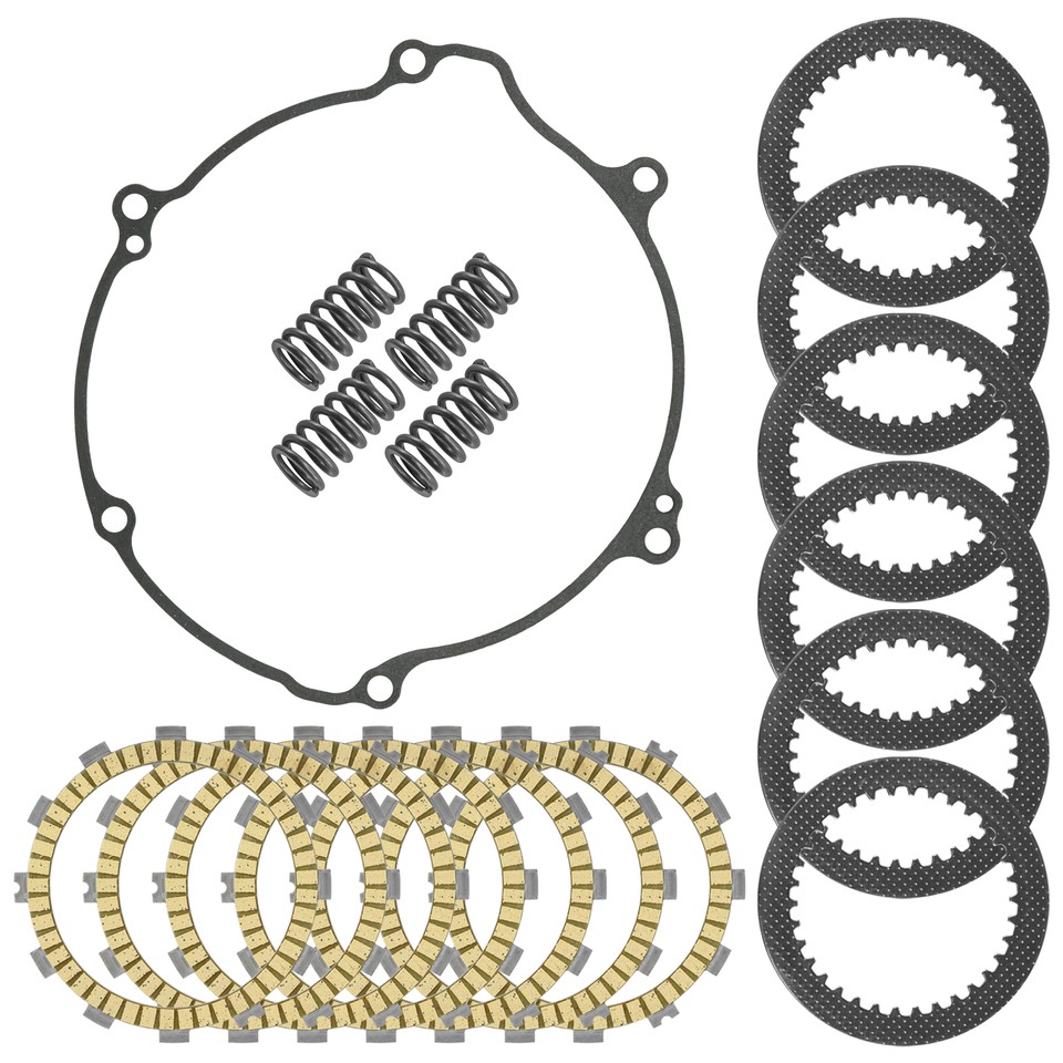 Clutch Friction w/ Steel Plates springs Gasket Kit for Kawasaki KX125 ...