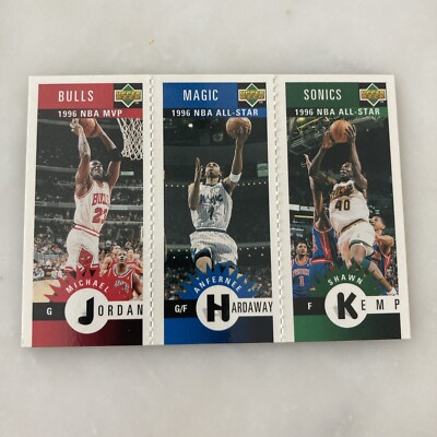 1996-97 Collector's Choice Mini Cards #M78 MICHAEL JORDAN/ANFERNEE ...