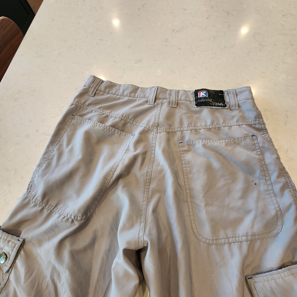 Kikwear K91 Vintage 1990s Men's Convertible Cargo Pants Skater Grey ...
