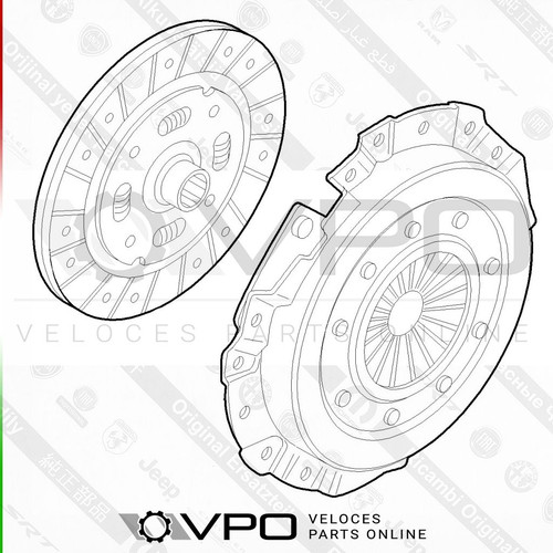 ORIGINAL GENUINE 2 PIECE CLUTCH KIT FOR FIAT ABARTH 500 1.4 55219388 | eBay