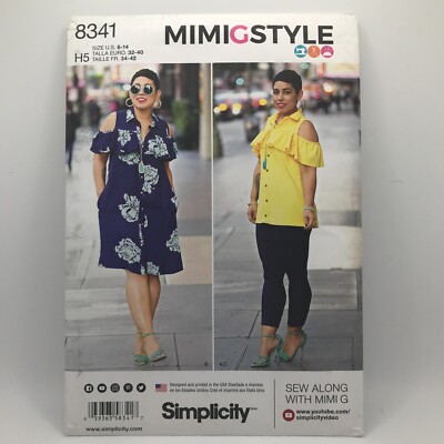 Simplicity 8341 Misses Sz 6-14 Dress Top Leggings MIMIG Sewing Pattern FF UNCUT | eBay
