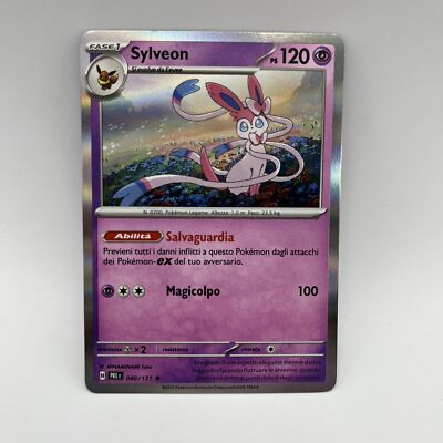 Pokemon Card SYLVEON Holo (IT) | Prismatic Evolutions 040/131 | eBay