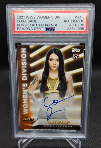 CORA JADE ROOKIE AUTOGRAPH 2021 Topps WWE Women's Division PSA Auto 10 ...