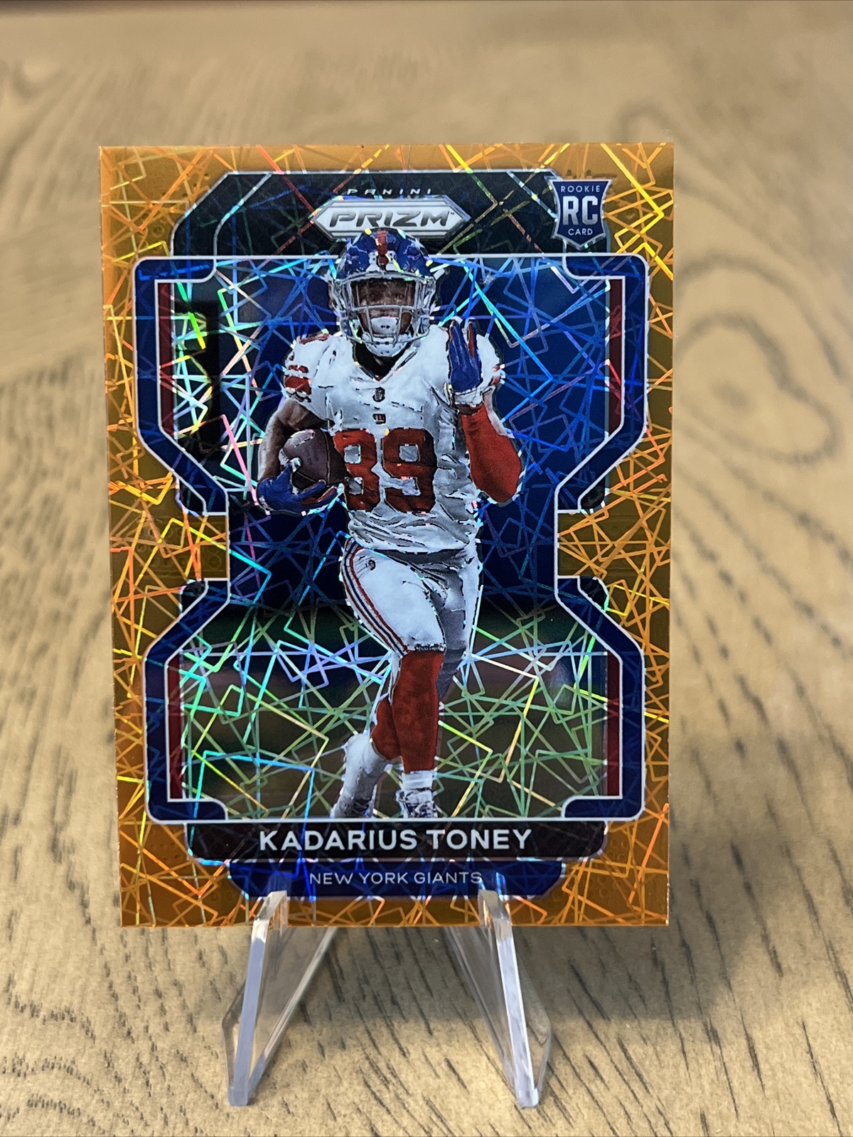 2021 Prizm Kadarius Toney Orange Lazer Prizm Rookie Card RC #342 Giants ...