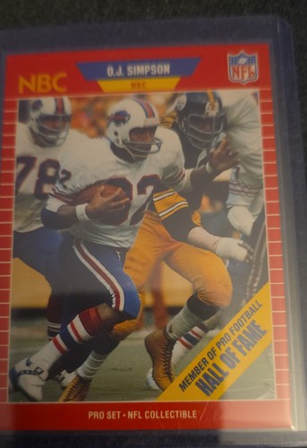 1989 Pro Set - announcer inserts O.J. Simpson #29 | eBay