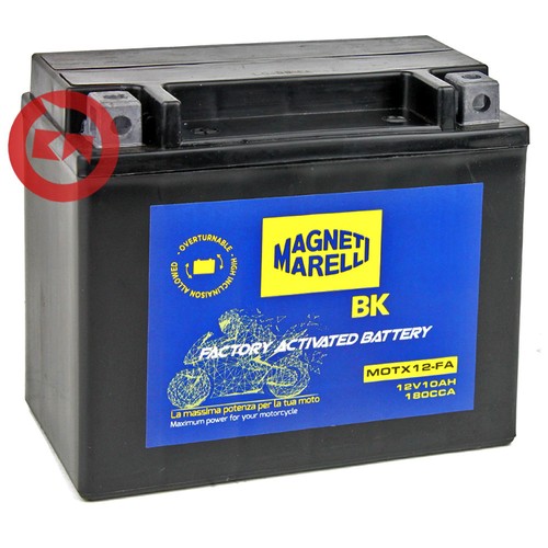 BATTERIA MAGNETI MARELLI YTX12-BS AGM 10AH KYMCO MAXXER/MONGOOSE 300 ...