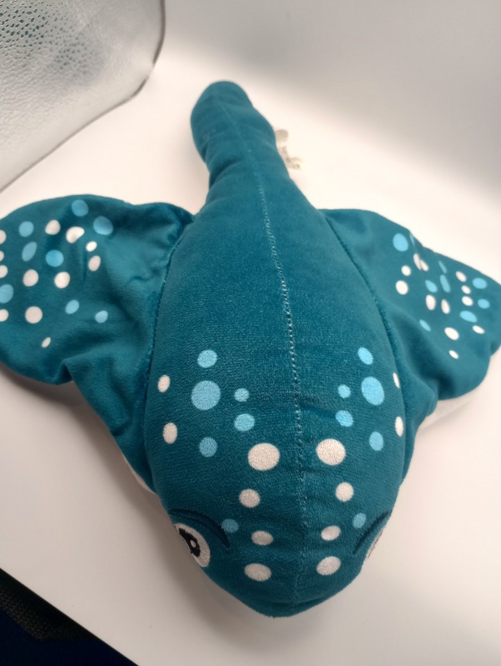 Aqua Pals Blue Ray Soft Plush Toy 14" | eBay UK