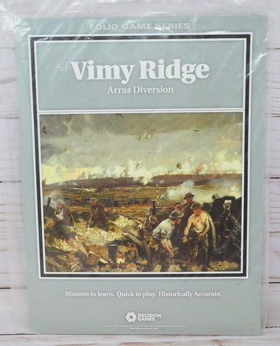 Decision Games Folio Game Series World War I Battles, Vimy Ridge Arras ...