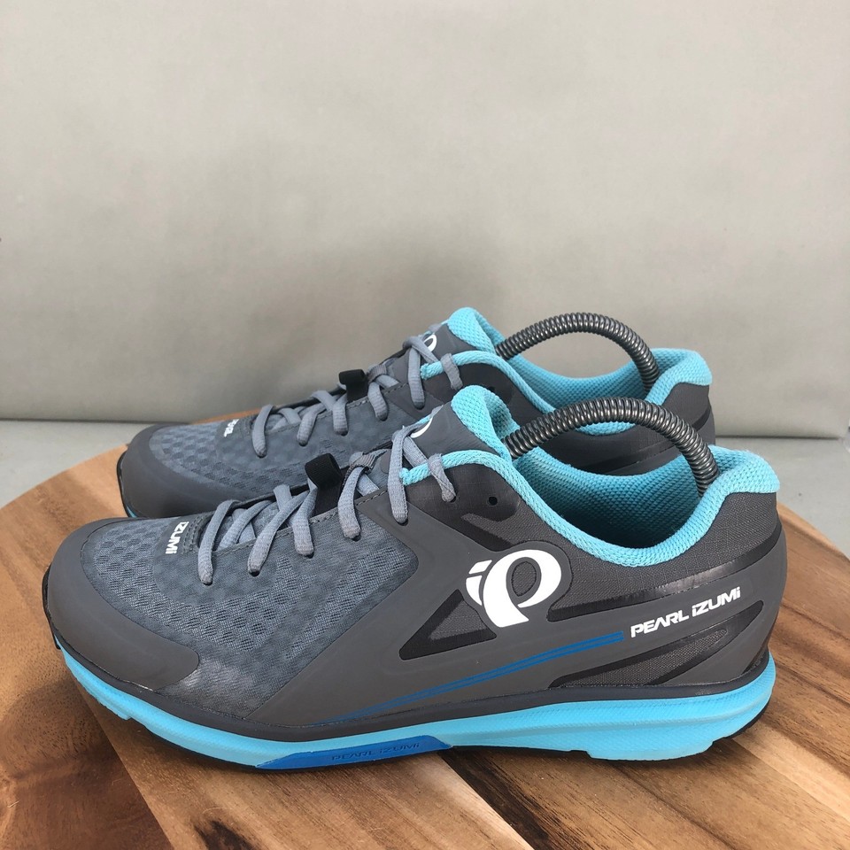 Pearl Izumi X-Road Fuel V5 Womens Cycling Shoes Gray Blue 42 / 9.5 Bike | eBay