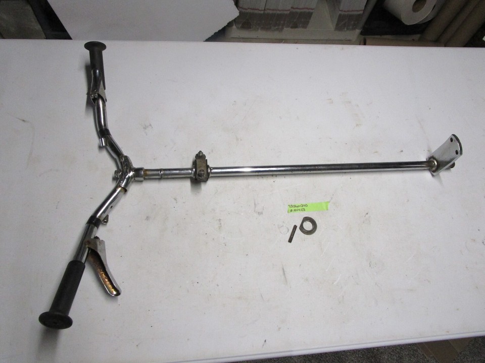 Vintage 73 Ski Doo Olympique 340 Snowmobile Chrome Handlebars Steering ...