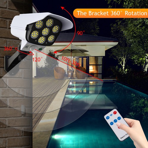 Solar Dummy Security Camera Fake LED Flashing Light Home Surveillance ...