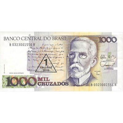1989 Brazil 1000 Cruzados Banknote (BAN178-) | eBay