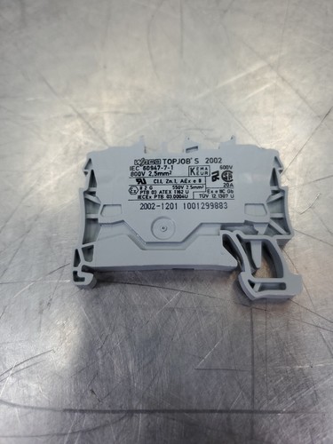 WAGO 2002-1201 2-CONDUCTOR THROUGH TERMINAL BLOCK. 4D-8 | eBay