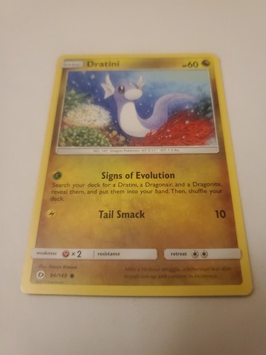 Pokémon TCG Dratini Sun & Moon Base Set 94/149 Regular Common | eBay