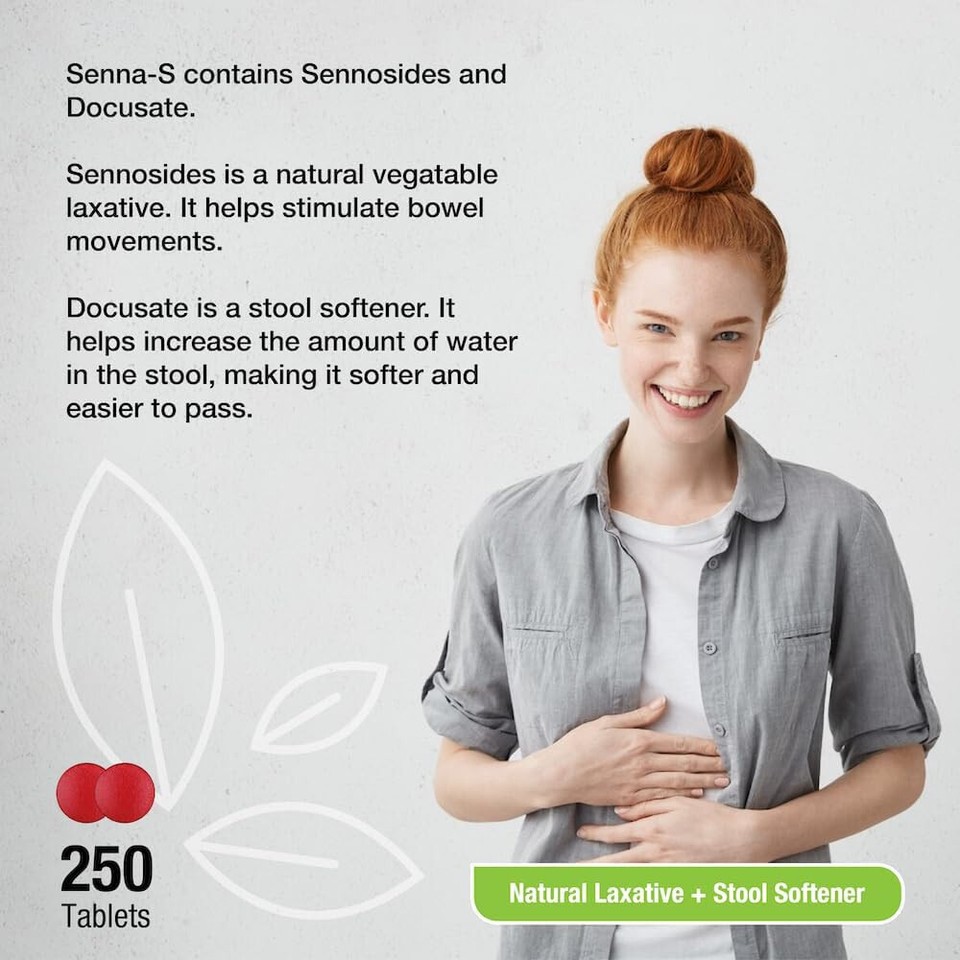 Puregen Senna-S Natural Vegetable Laxative & Docusate Sodium Dual Act ...