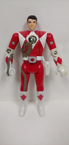 MMPR Mighty Morphin Power Ranger Red Figure Bandai Flip Head 1995 ...