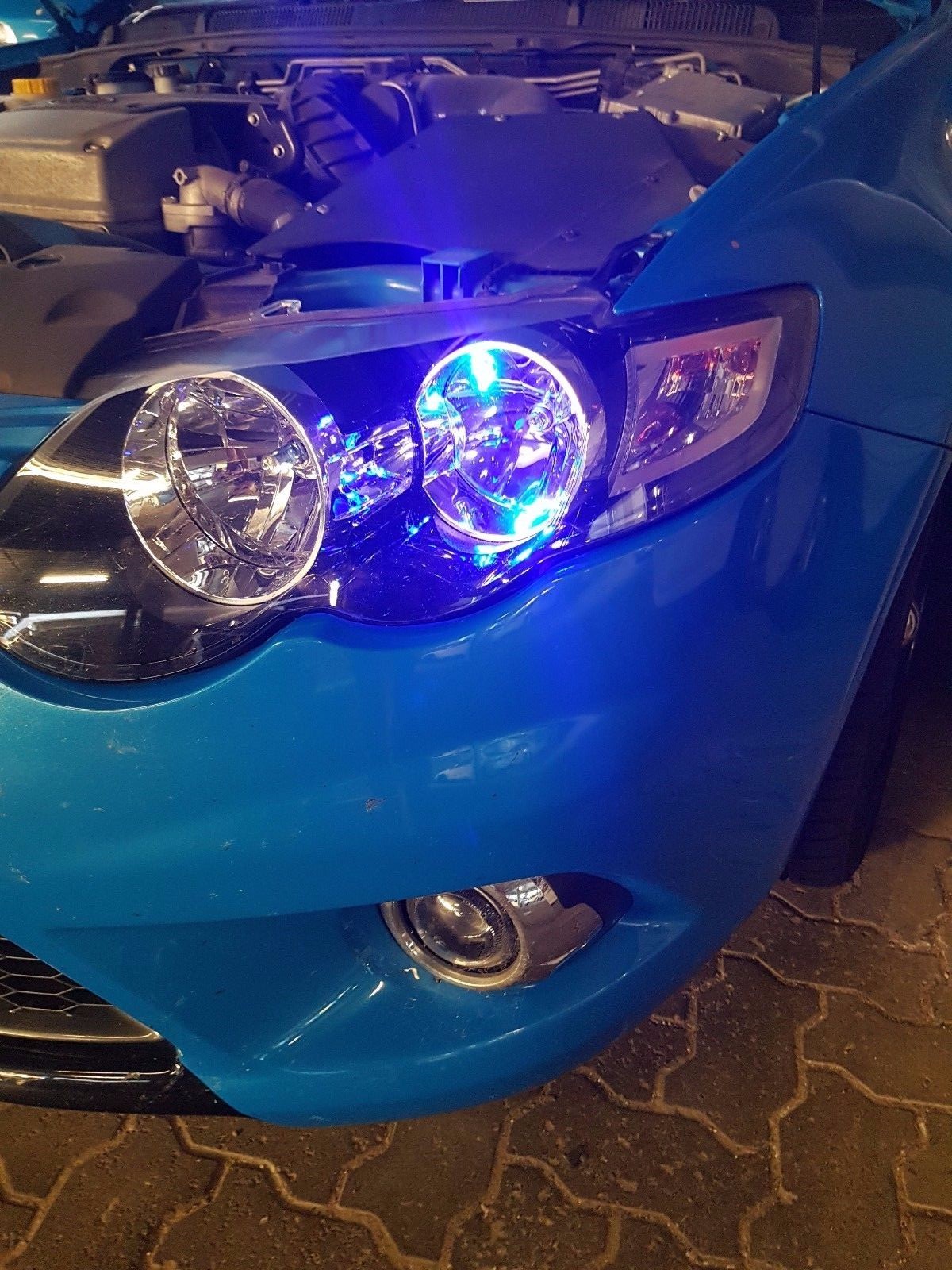 FG/FGX Front Parkers LED Conversion Kit Blue Ford Falcon XR6 XR8 FPV XT ...