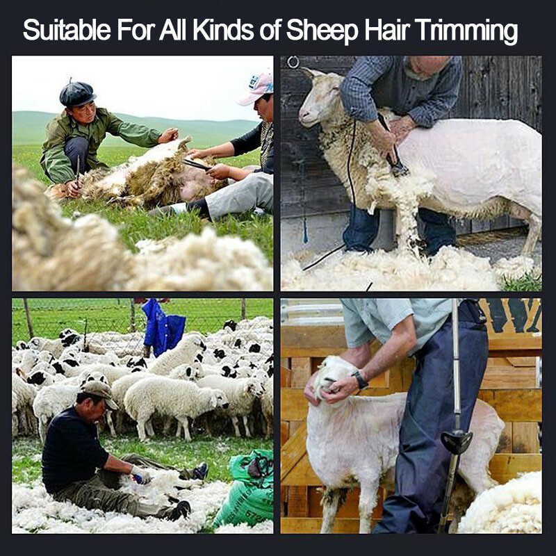 3500RPM Cordless Electric Sheep Shears Wool Clipper Livestock Hair ...