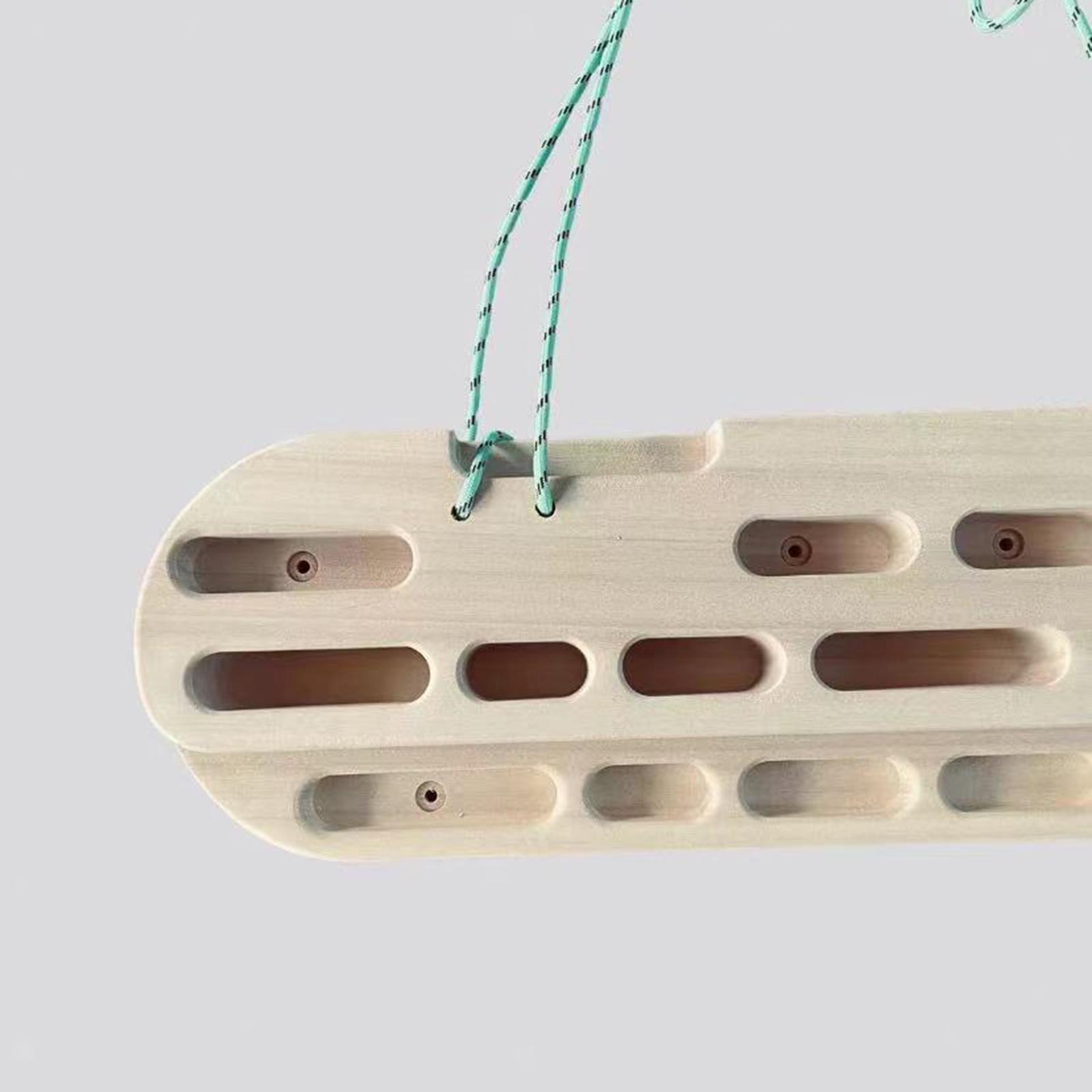 Climbing Fingerboard Wooden Hang Board with Hanging Rope Climbing Board ...