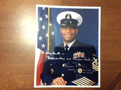 Photo Signed Autograph Master Chief Petty Officer Coast Guard Vincent ...