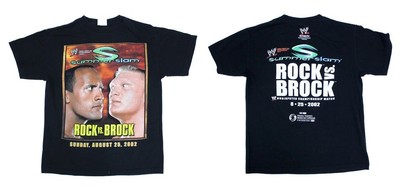 Summerslam Rock And Brock 2002 T-Shirt Unisex All Size S-5XL REPRINT ...