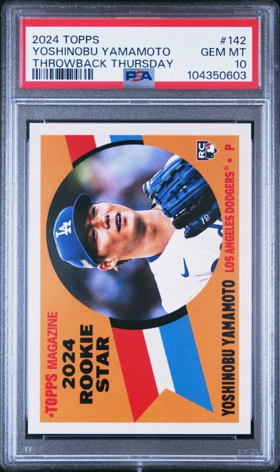 2024 Topps TBT 1960 Rookie Stars Full 12 Card Set PSA 10 Skenes Merrill ...