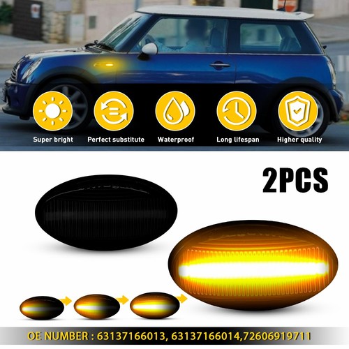 LED Front Side Marker Lights For MINI Cooper R50 R52 R53 2002-2008 ...