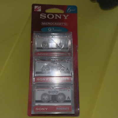 Sony Microcassette Tapes 90 Minutes 5 from 6 Pack MC-90 Open Package, 1 ...