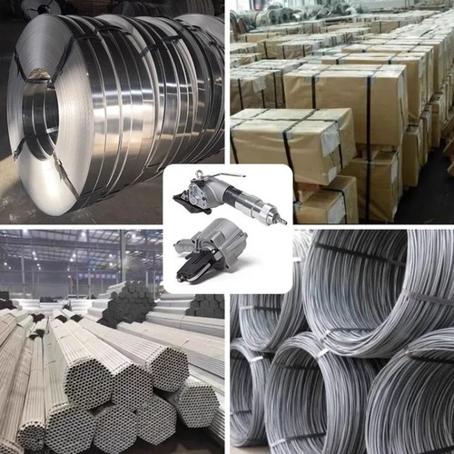 Split Automatic Baler Pneumatic Steel Strap Baler Iron Strap Strapping ...
