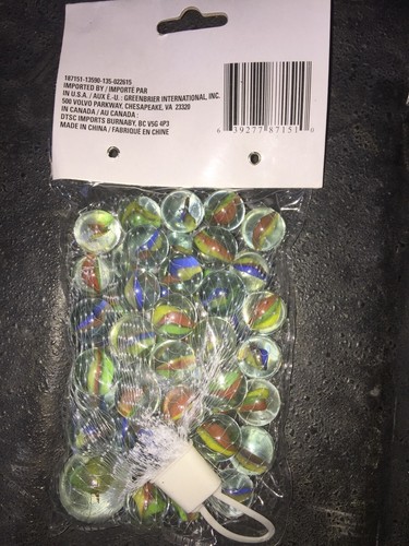 Glass Marbles Classic Game 49 Plus 1 Shooter Marble 50 Ct Large Sack ...