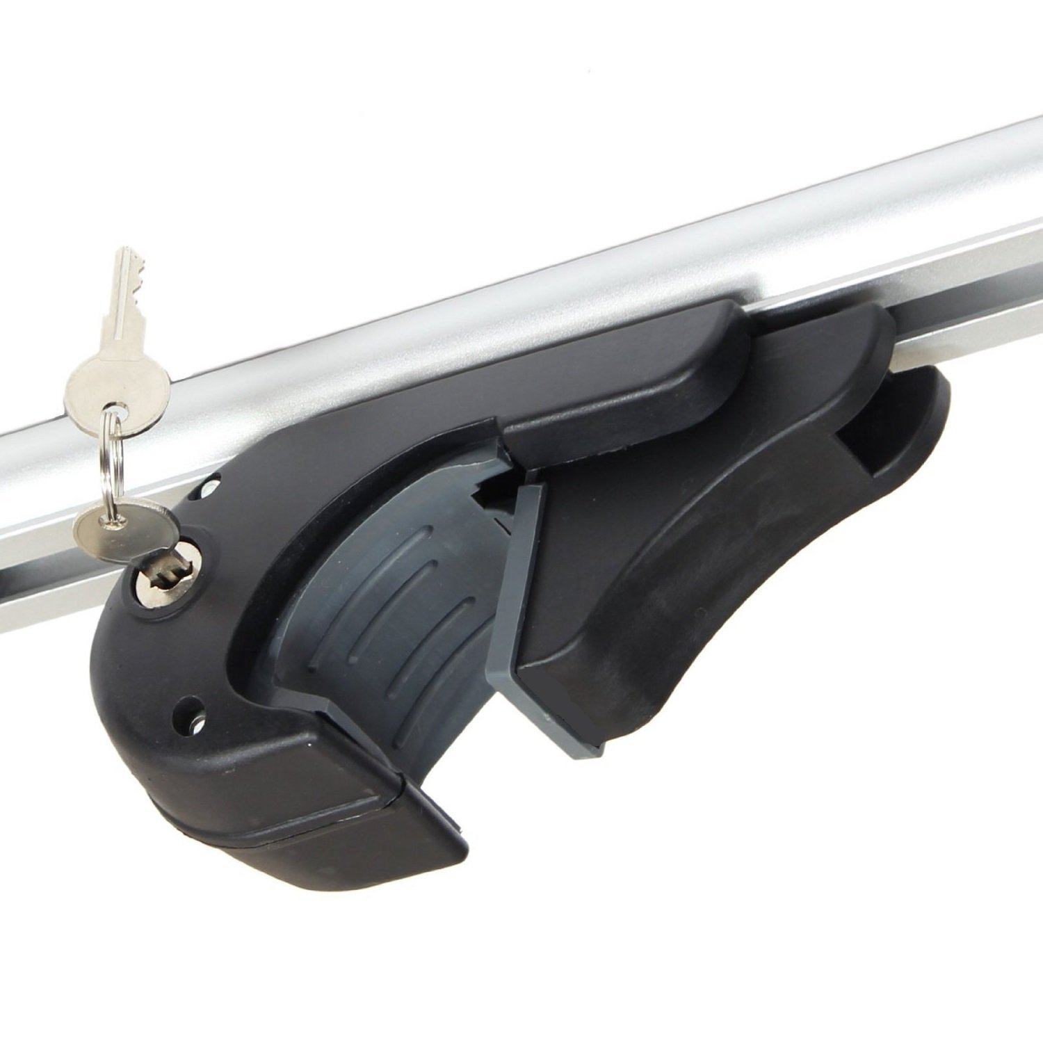 UNIVERSAL LOCKABLE ANTI THEFT CAR ROOF BARS FOR CARS WITH RAILS LOCKING ...