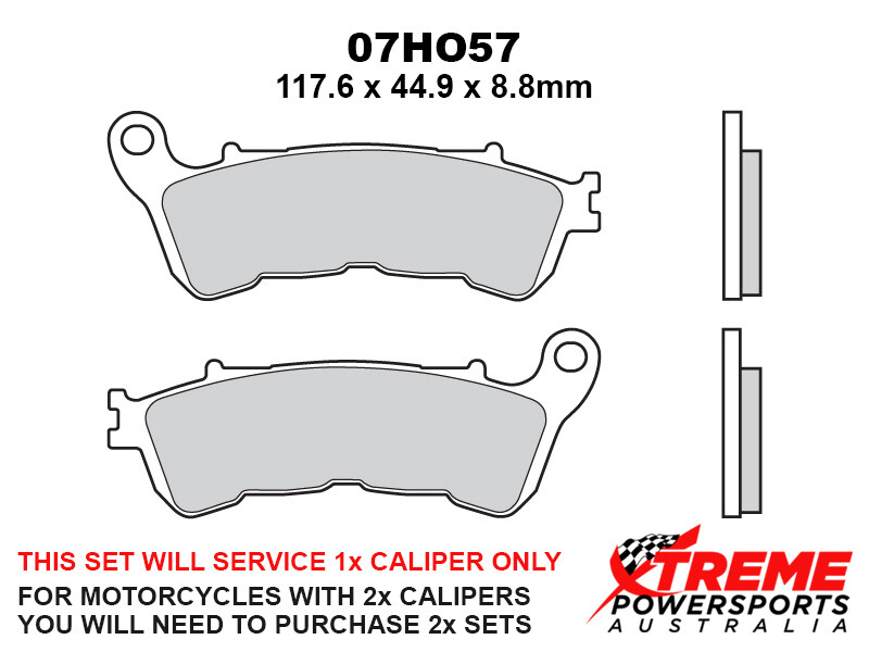 Honda PS 250 5/6 Big Ruckus 05-06 Brembo Sintered Front Brake Pads ...