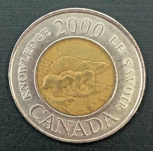 2000 Canada Knowledge Toonie Two Dollar $2 Canadian Canada Coin | eBay